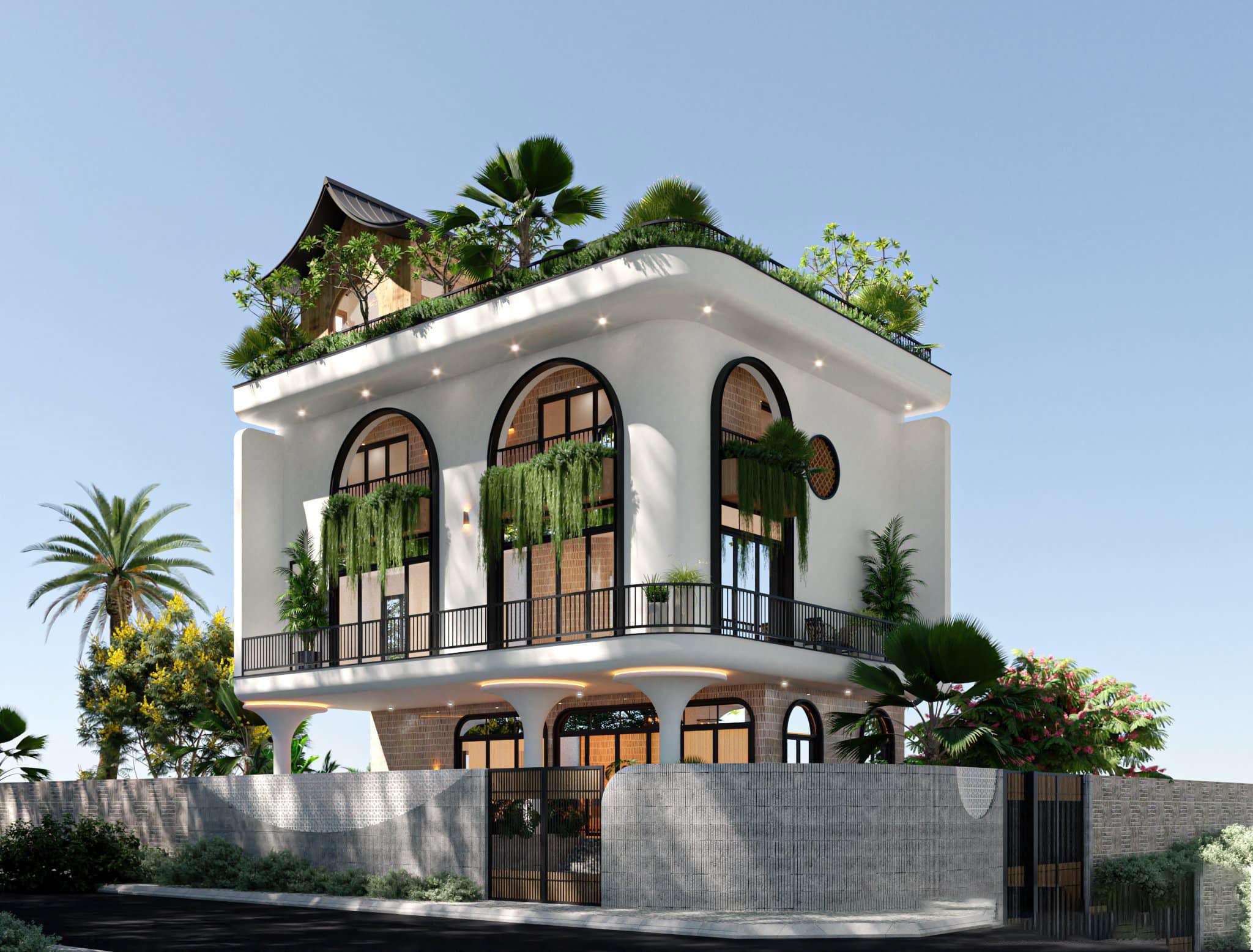 Kiến trúc biệt thự indochine, thiết kế tạo nên sự khác biệt - Scon