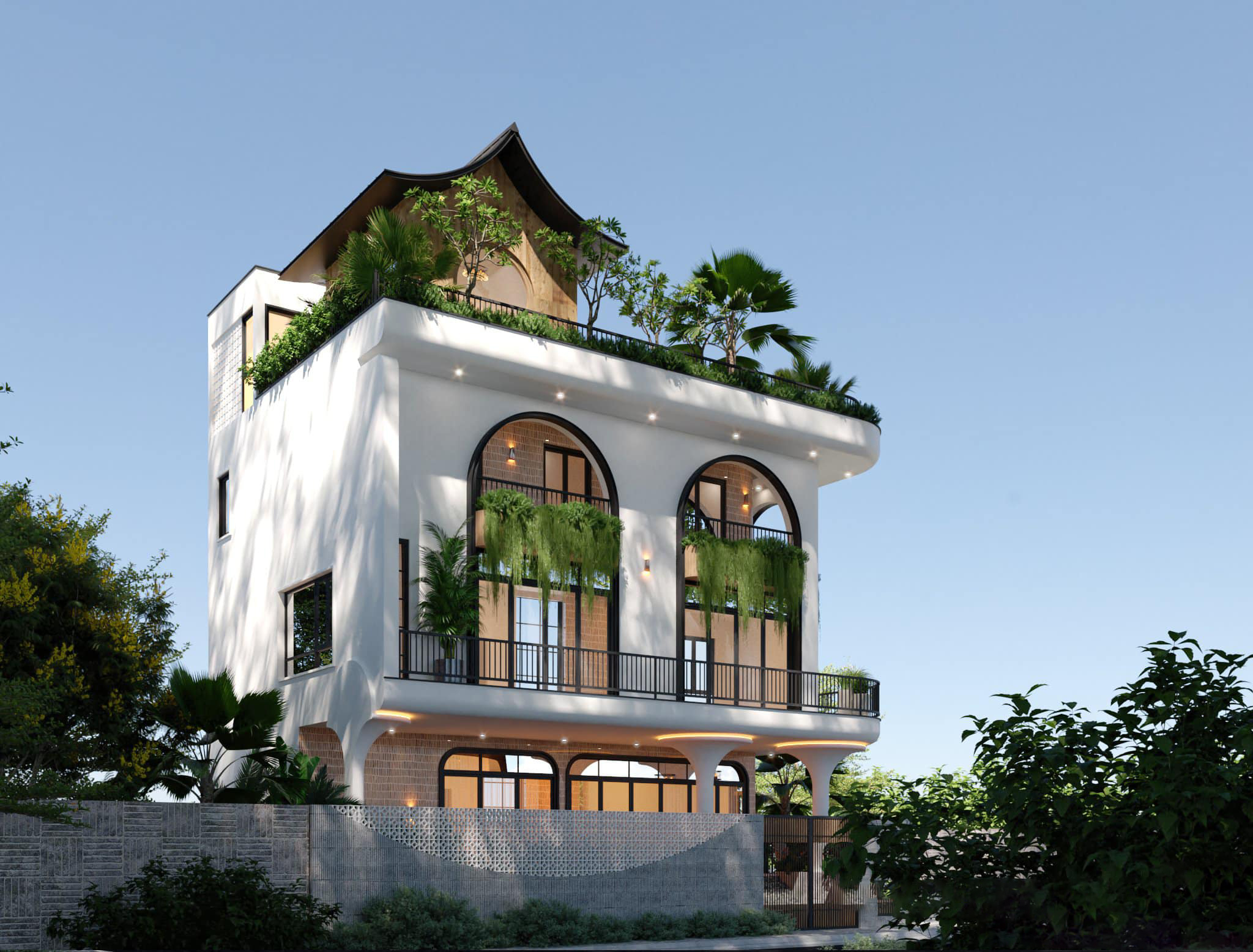 Kiến trúc biệt thự indochine, thiết kế tạo nên sự khác biệt - Scon